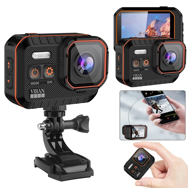 ANTI-SHAKE ACTION CAMERA 4K 60FPS WiFi HD Sports Cam Waterproof 170 ...