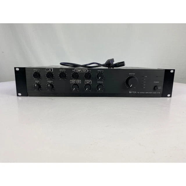TOA 700 SERIES Amplifier Model A-706 8-Channel 60W Integrated Mixer ...