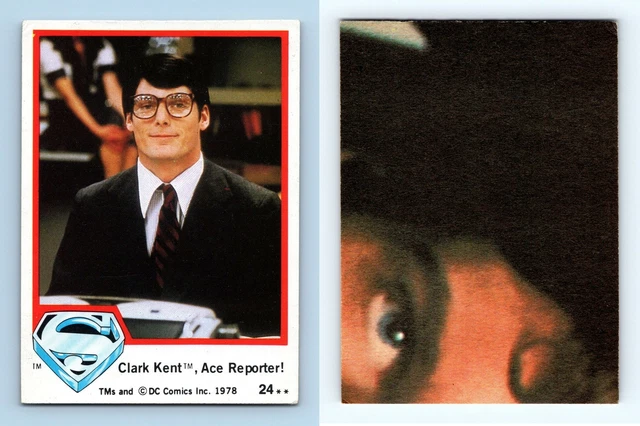CLARK KENT ACE Reporter #24 Superman The Movie 1978 Topps Trading Card ...