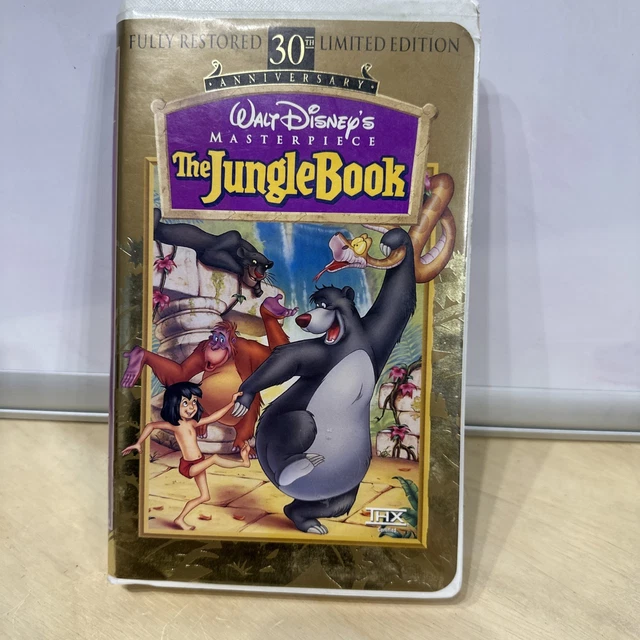 THE JUNGLE BOOK VHS Masterpiece Edition Walt Disney Clamshell Factory ...