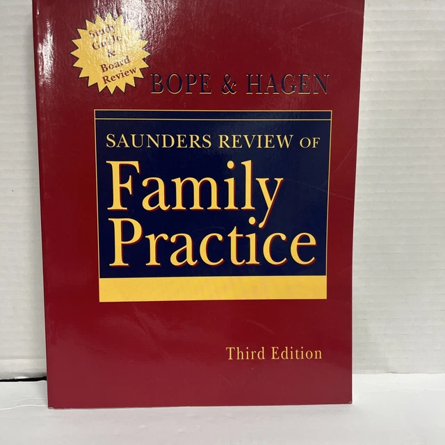 SAUNDERS REVIEW OF Family Practice by Edward Bope, MD Medical Doctor £ ...