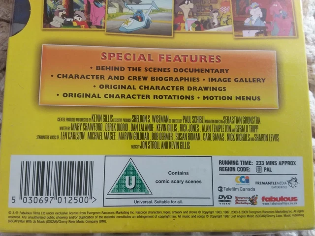 THE RACCOONS SERIES 2 Dvd 2 Disc Collectors Edition Retro 80S Kids ...