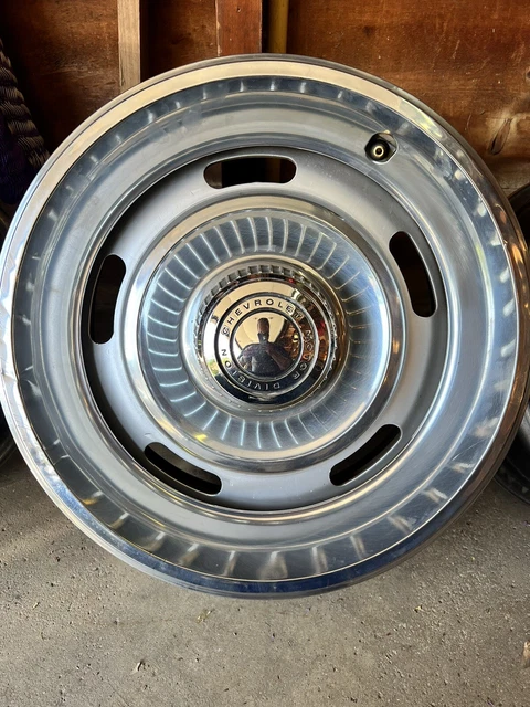 ORIGINAL GM 15X7 FW RALLY WHEELS CHEVELLE, CAMARO, NOVA, SET OF 4, Disk ...