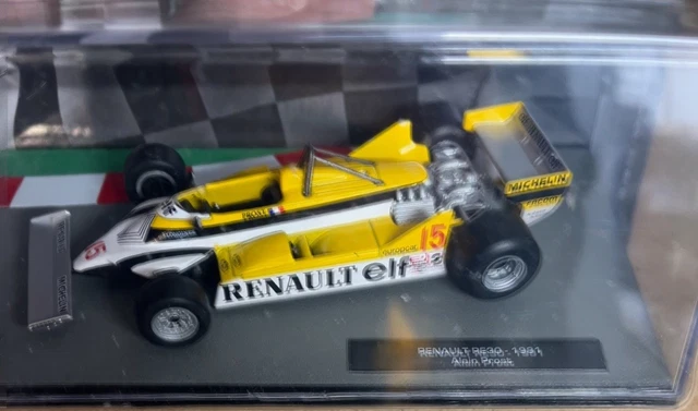 PANINI FORMULA 1 Car Collection Renault RE30 1981 Issue 181 Alain Prost ...