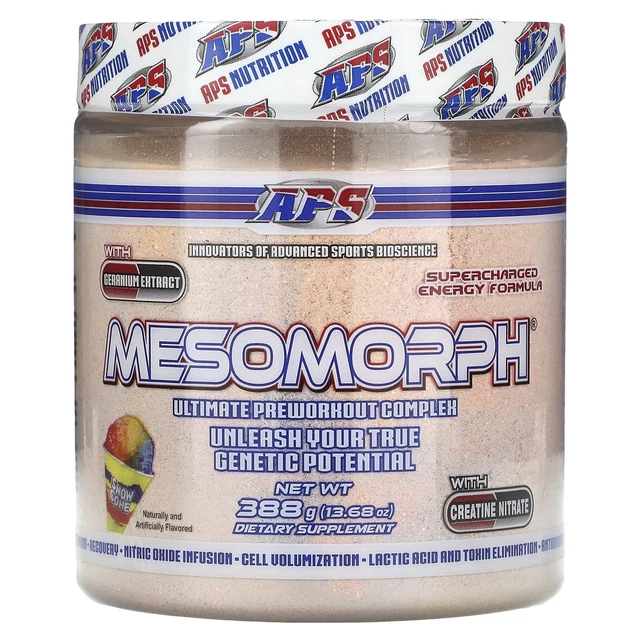 APS MESOMORPH PREWORKOUT Supplement - Boost Energy & Endurance £55.93 ...