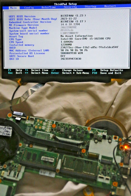 LENOVO THINKPAD L14/L15 Gen 1 scheda madre quasi nuova-C631 5b20w77438 i5-10210U PERFETTA EUR ...