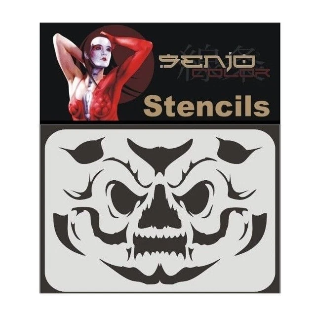 POCHOIR SENJO COLORS Visage squelette EUR 15,29 - PicClick FR