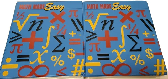 VINTAGE 2 MATH Made Easy Quick Percents+ Quick Fractions VHS + Book Lot ...