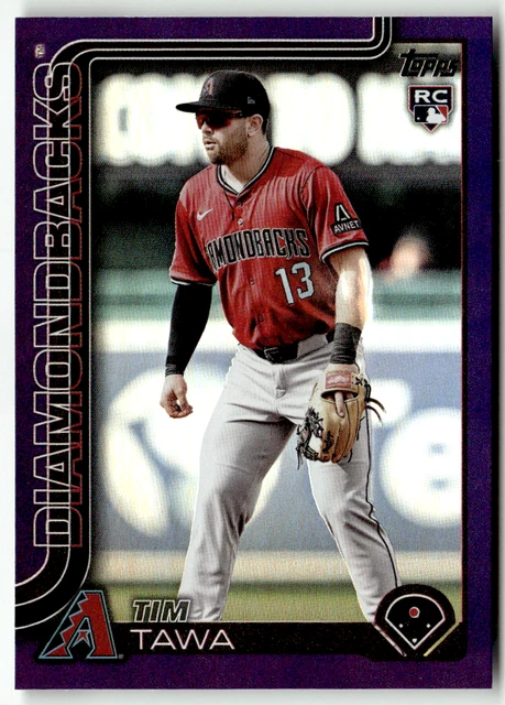 2025 TOPPS ACTUALIZACIÓN Series MLB N º US287 Tim Tawa Rookie Púrpura ...