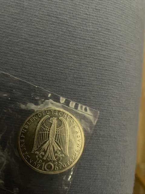 10 MARK, 50 Jahre Mahnung zu Frieden und Versöhnung 1995 silber OVP Münze EUR 9,99 - PicClick DE