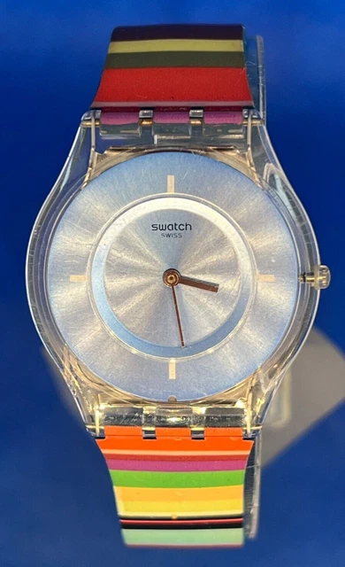 VINTAGE SWATCH SKIN 2015 PRETTY LADDER SFE107 Swiss Quartz Montre Watch ...
