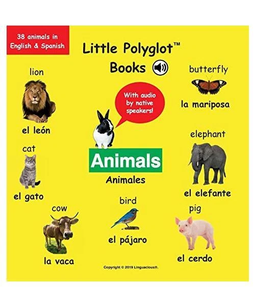 ANIMALS/ANIMALES: BILINGUAL SPANISH and English Vocabulary Picture Book ...