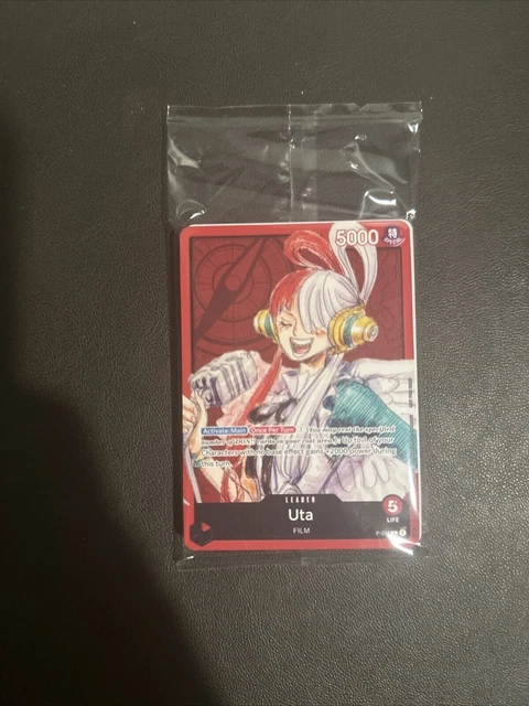 ONE PIECE CARD Game Film Red Promotion Card Set SEALED Uta Promo ...