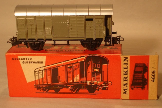 MÄRKLIN HO: 4605 SBB Güterwagen mit Bh. grau OVP EUR 19,90 - PicClick DE