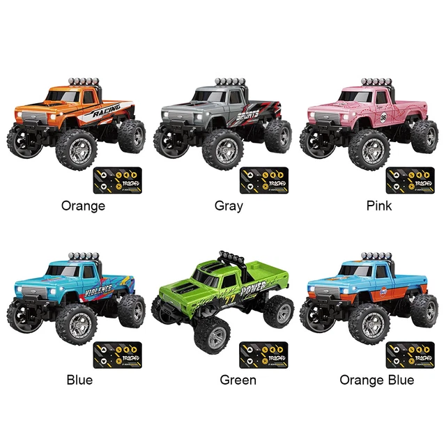 1/64 RC CAR All Terrain Remote Control Truck Christmas Birthday Gift ...