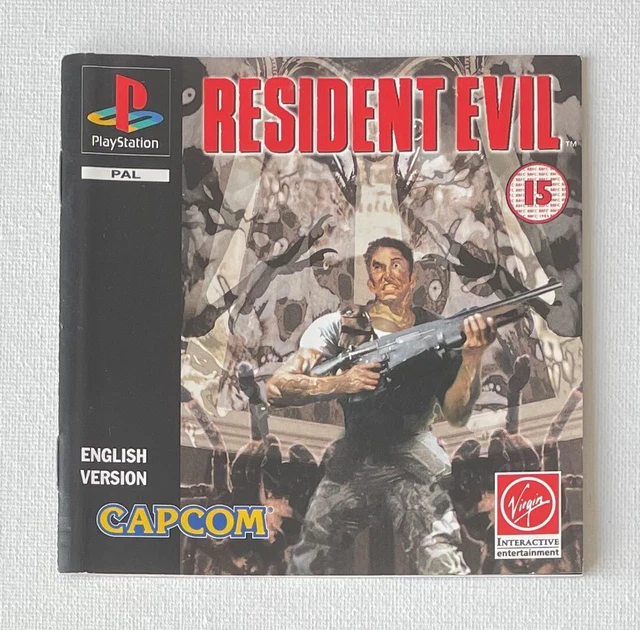 RESIDENT EVIL 2 PAL PlayStation PS1 ORIGINAL Rear Inlay Box Art ONLY GC ...