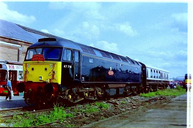 35MM RAILWAY COLOUR Negatives Class 47 710 at Crewe Basford Hall £1.95 ...