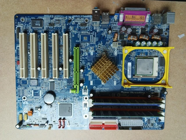 GIGABYTE GA-8IG1000 SOCKET 478, Intel Celeron-D 2.4Ghz 2x512 DDR £81.77 - PicClick UK