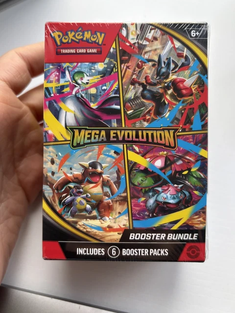 POKEMON TCG: MEGA Evolution Booster Bundle ENGLISH (6 Packs) - NEW & SEALED £40.39 - PicClick UK