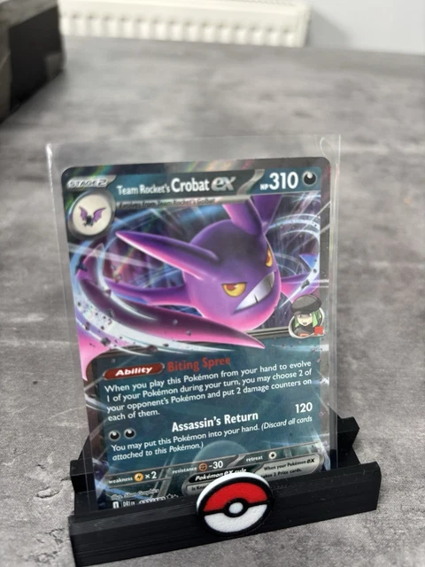 POKÉMON TCG DESTINED Rivals Team Rockets Crobat EX Double Rare Card 122 ...