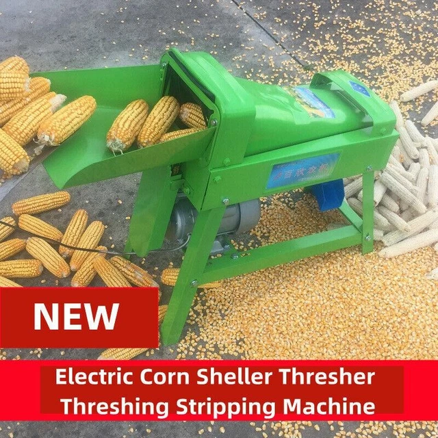 220V ELECTRIC CORN Sheller Thresher Threshing Stripping Machine Farm £ ...
