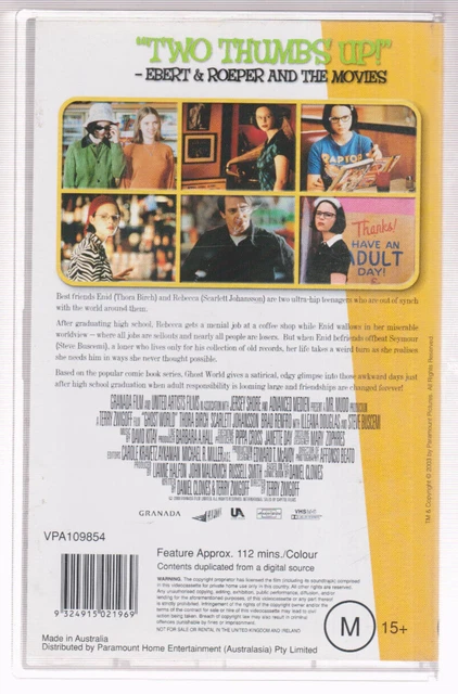 RARE VHS VIDEO Tape GHOST WORLD Ex-Rental Johansson Birch Paramount £56 ...