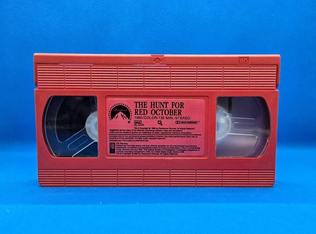 THE HUNT FOR Red October VHS - Red Tape Edition 1989 - Paramount - Rare ...