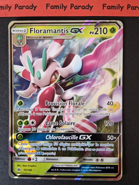 FLORAMANTIS GX 15/149 Soleil et Lune Carte Pokemon Français EUR 10,00 ...