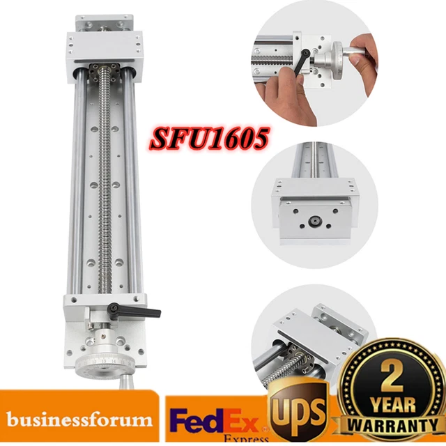 CNC CROSS SLIDE Linear Rail Module Sliding Table SFU1605 Ballscrew ...