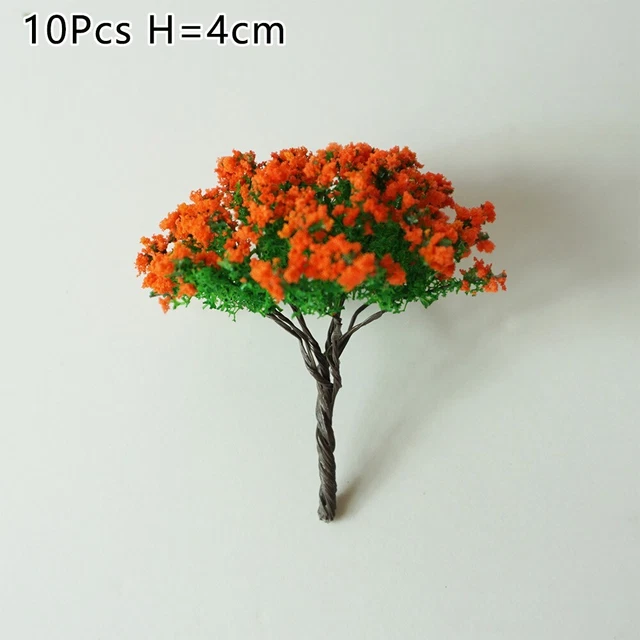 MODEL TREE PURE Handmade Forest Process Model Flower Tree Park Scenery ...