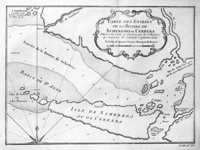 SHERBRO ISLAND BONTHE Sierra Leone Africa Afrique Mappa Carte Mappa ...