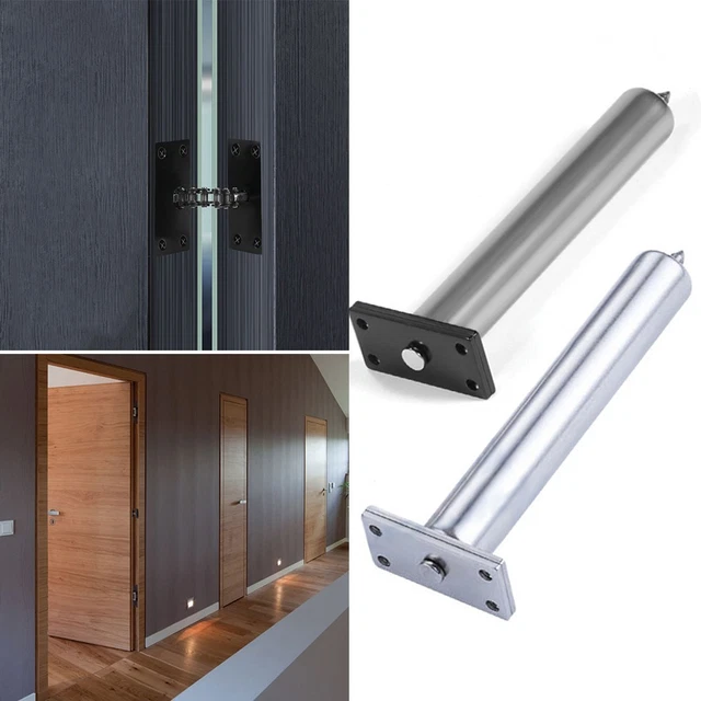USEFUL DOOR CLOSER Part Black Chain Concealed Safety Silver Spring 1pcs ...