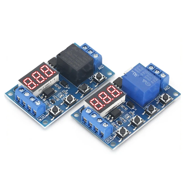 6-30V RELAY MODULE Switch Trigger Time Delay Relay Circuit Timer Cycle ...