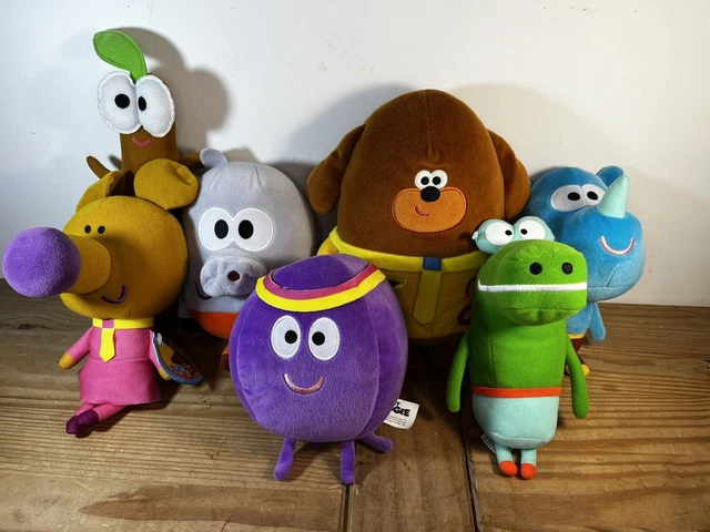 HEY DUGGEE TALKING Plush Bundle x7 Betty Stick Roly Norrie Happy Tag ...