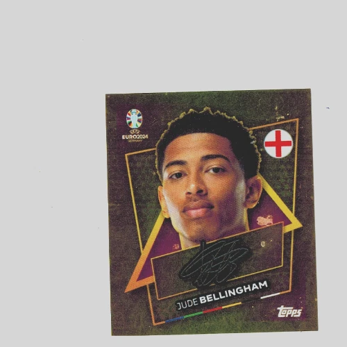 TOPPS FOOTBALL UEFA Euro 2024 Sticker Jude Bellingham END SP Gold ...