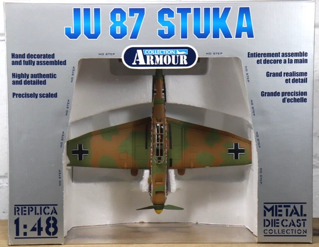 ARMOUR JU 87 STUKA B2 Luftwaffe WW2 1:48 Air Force Metal Airplane ...