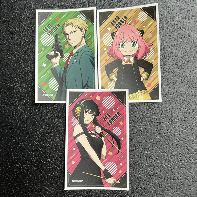 SPY X FAMILY Anya Loid Yor Forger Deco Sticker Stickers Official Set x4 ...