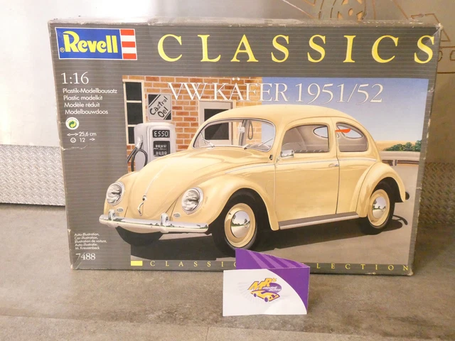 REVELL 7488 # VW Volkswagen Käfer 1951/52 Bausatz ungebaut + OVP 1:16 ab 4,99 € EUR 25,50 ...