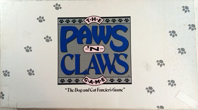 PAWS AND CLAWS Dog and Cat Fancier's Board Game circa 1987 £8.60 ...