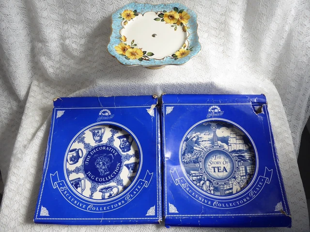 MASONS RINGTONS TEA 2x PLATES JUG COLLECTION/STORY OF TEA / HAMLEY ...