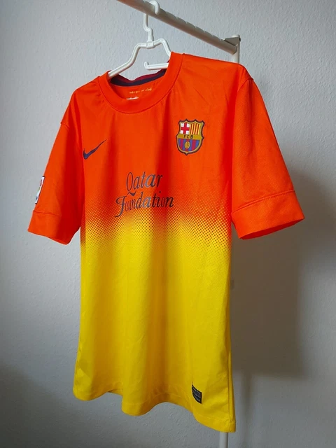 NIKE BARCELONA MESSI 10 XL Qatar Foundation Fcb *AUTHENTIQUE* ÉTAT NEUF ...
