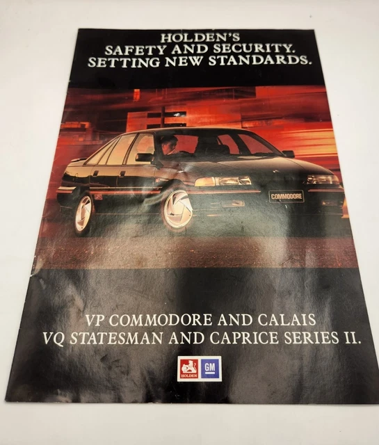 VINTAGE HOLDEN VP VQ Commodore, Calais, Statesman Caprice Safety And ...