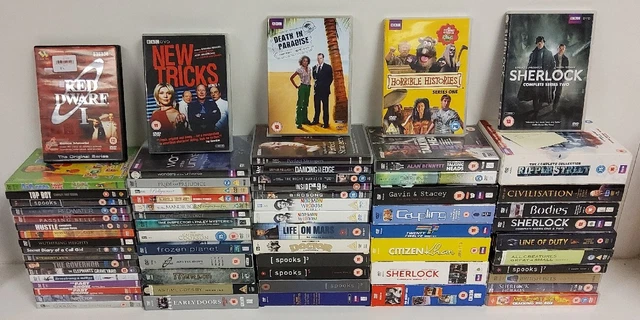 66 X BBC & ITV DVDs JobLot- Death In Paradise Red Dwarf New Tricks ...