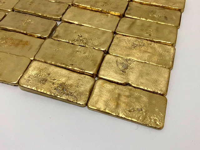 3000 GRAMS SCRAP Gold Bar For Gold Recovery Melted Different Computer ...