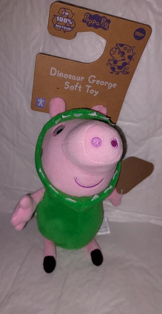 PEPPA PIG GEORGE Dinosaur Outfit Costume Soft Toy Plush Carry Size New ...