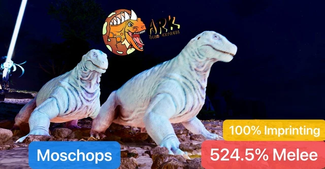 ARK SURVIVAL ASCENDED pve 524.5% Melee, Moschops, 100% Imprinting $3.60 ...