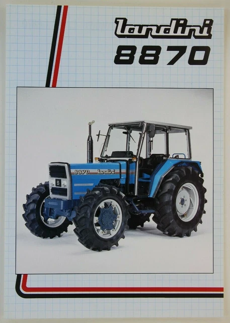 PROSPECTUS BROCHURE TRACTEUR LANDINI 8870 traktor tractor trattori prospekt EUR 9,99 - PicClick FR