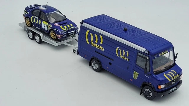 ENSEMBLE ASSISTANCE DE Course Rallye Mercedes-Benz 609 D Team Subaru ...