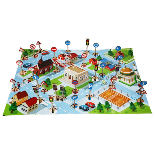 TOY SIGNS SMALL World Toys Traffic Premium Material Parent-child £16.99 ...