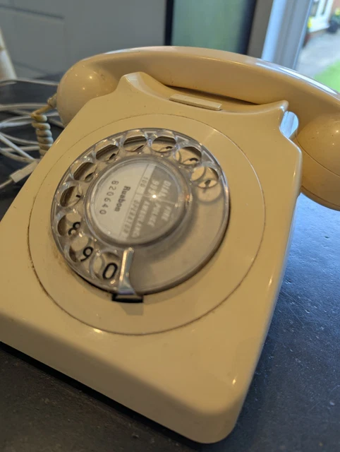 VINTAGE CREAM ROTARY Dial Telephone 70's/80's £1.13 - PicClick UK